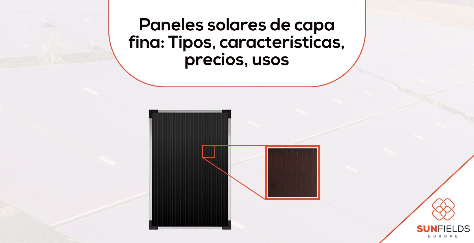 Placas solares Capa Fina | Sunfields