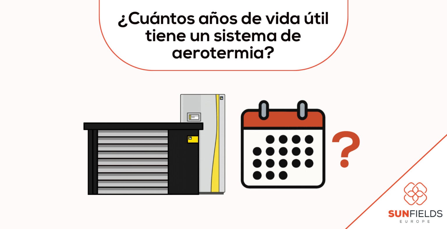 ¿Cuántos años de vida útil tiene un sistema de aerotermia?